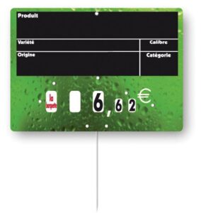 Étiquette primeur à roulettes « Rosée » - BEQUET MANUFACTURE