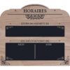 Panneau Horaire Ouverture pour Commerces - BEQUET MANUFACTURE
